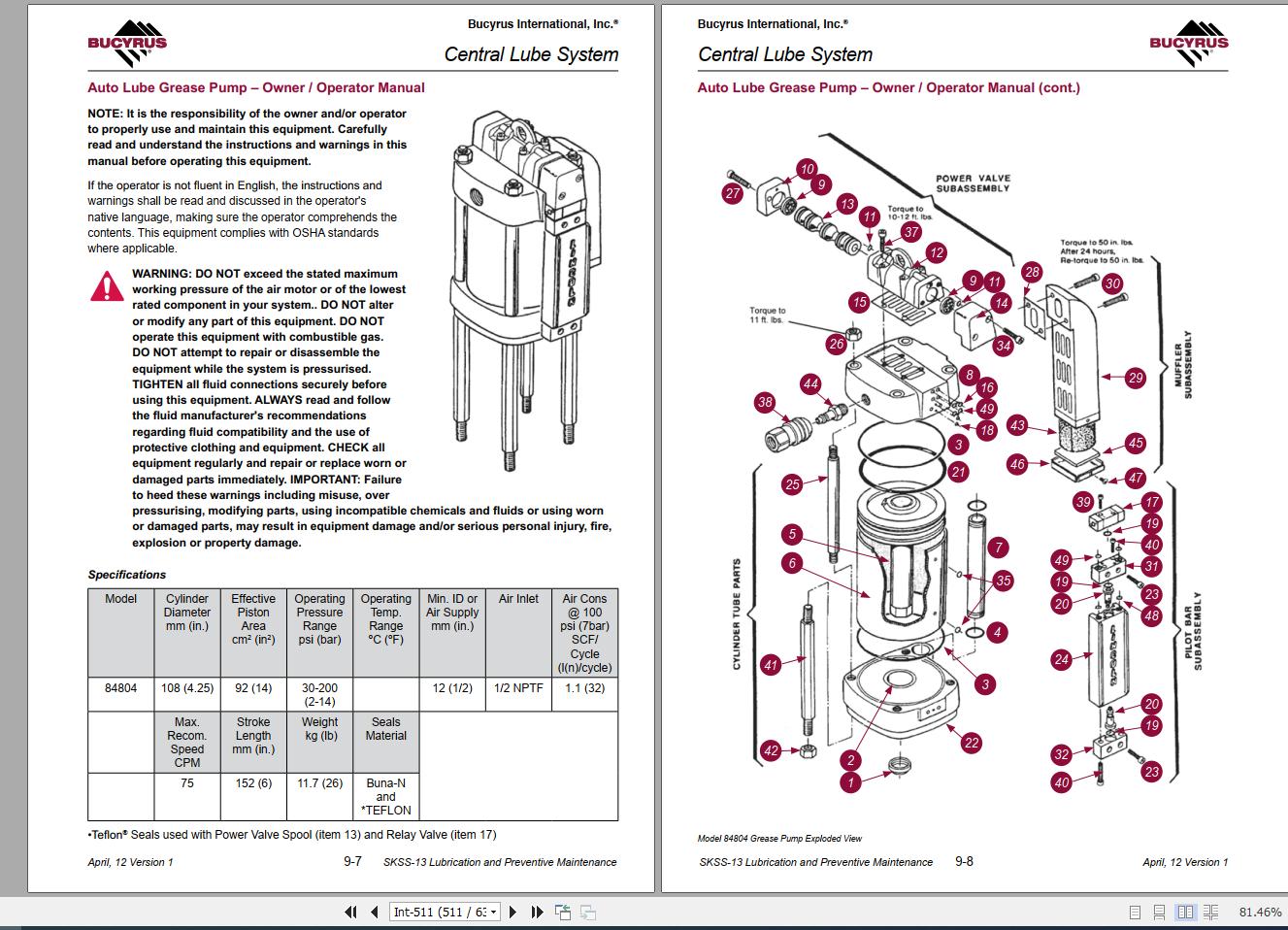 CAT Rotary Blasthole Drills MD6420 SKSS 2C67F64 Service Manual BI014185 ...
