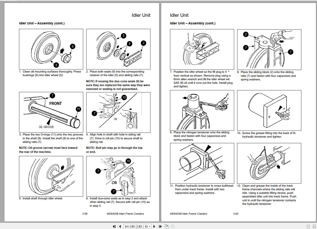 CAT Rotary Blasthole Drills MD6420B DS8 1-Up DT2 1-Up Service Manual ...