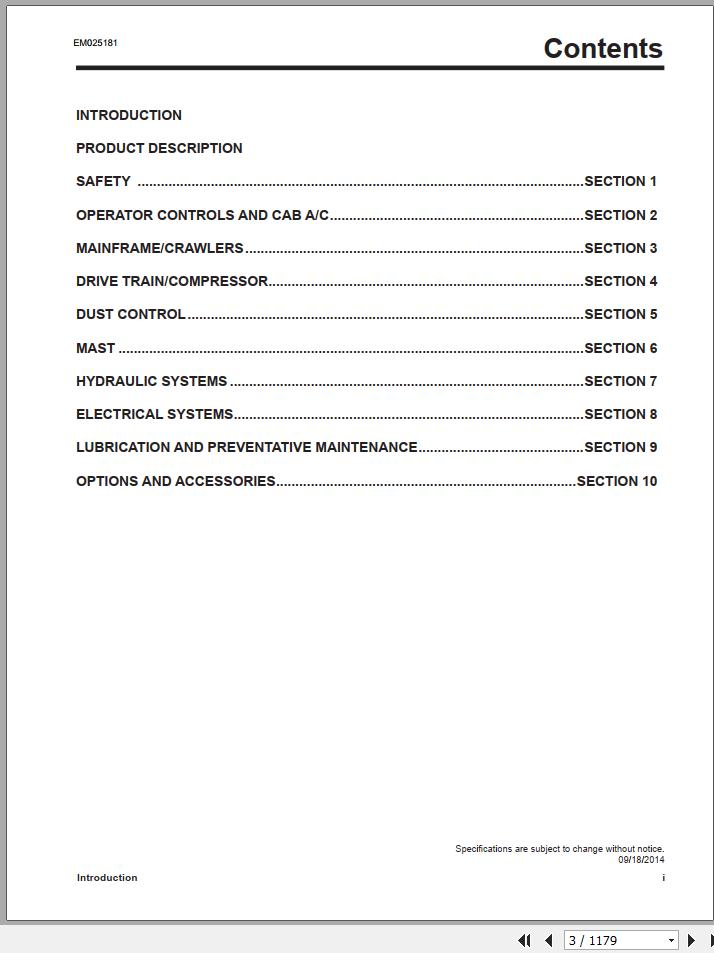 CAT Rotary Blasthole Drills MD6540 437776 DR51-Up Service Manual ...