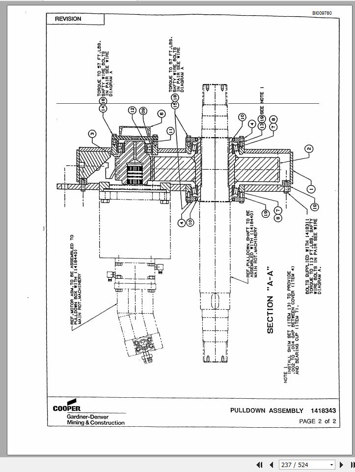 CAT Rotary Track Drills GDCM Service Manual BI009780