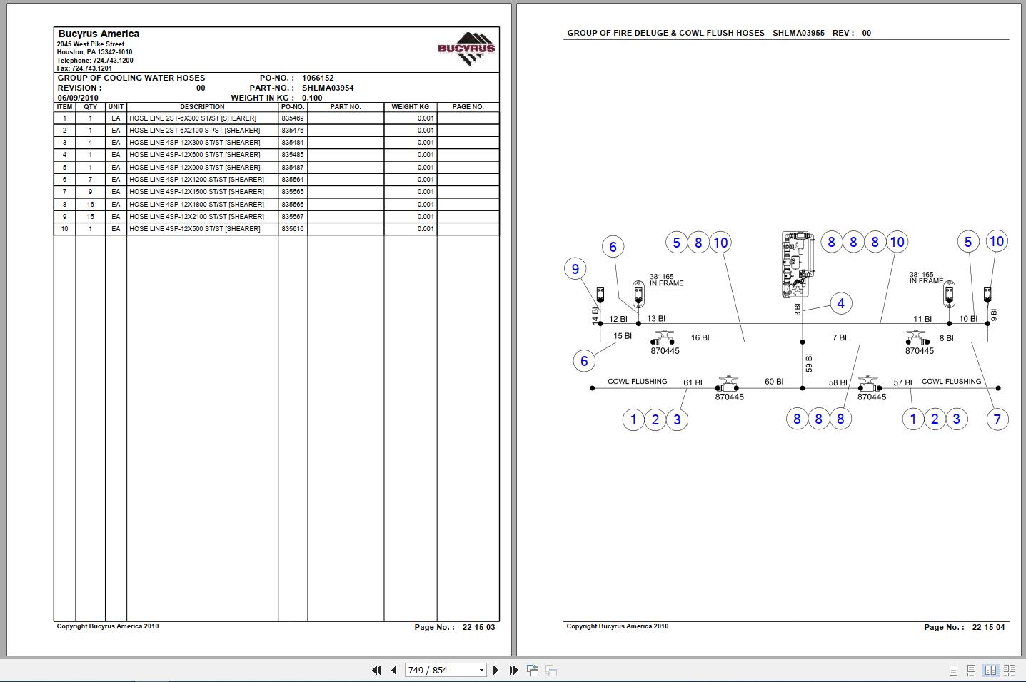 CAT Shearer EL2000 2000-017 Service Manual BI630141