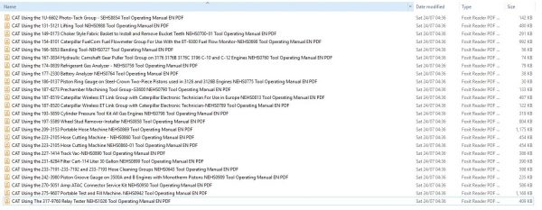 CAT Using the 1U-6602 to 317-9760 Tool Operating Manual