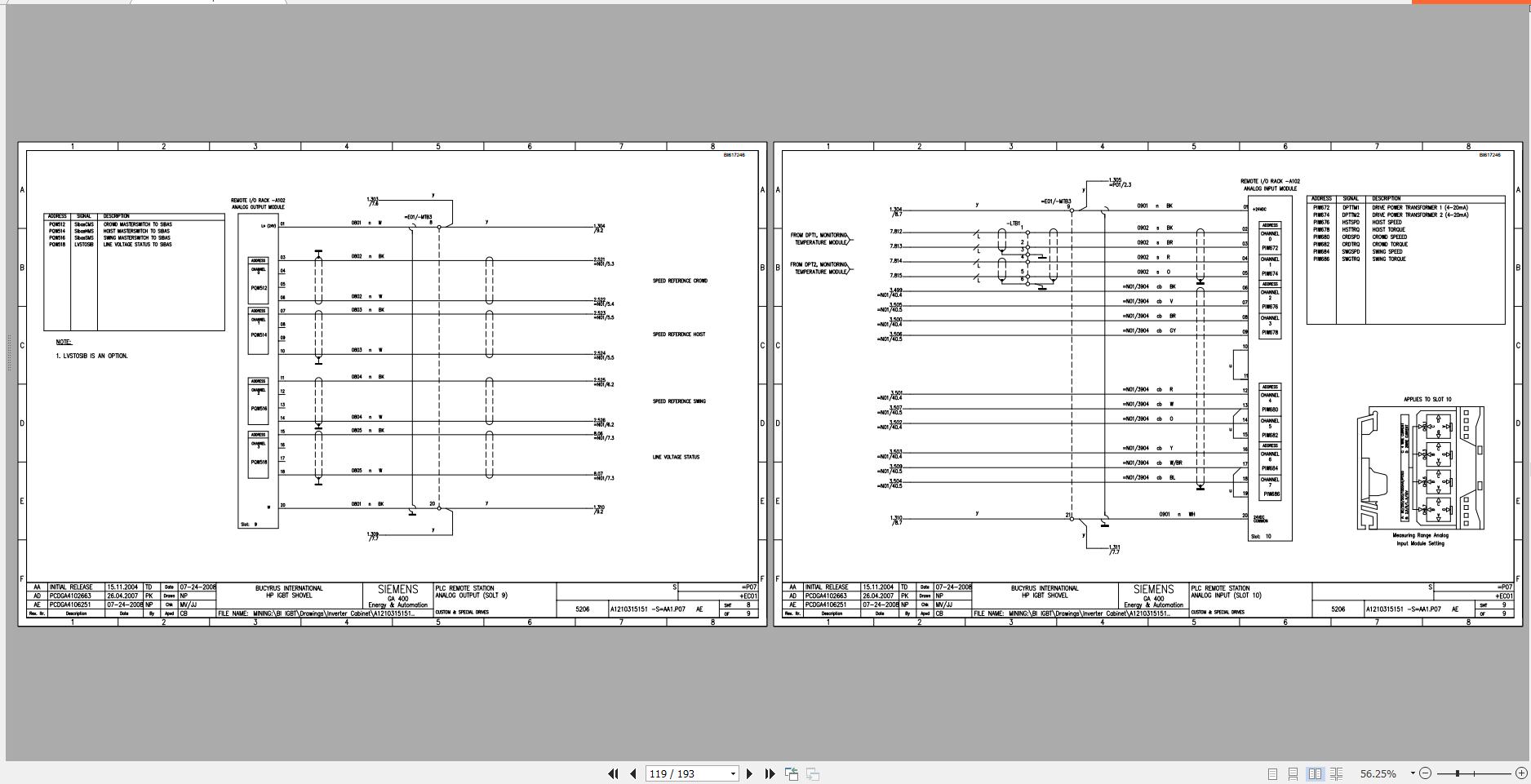 CAT Electric Rope Shovel 7495 495HR HR HD 141272 141449 IGBT Drive ...