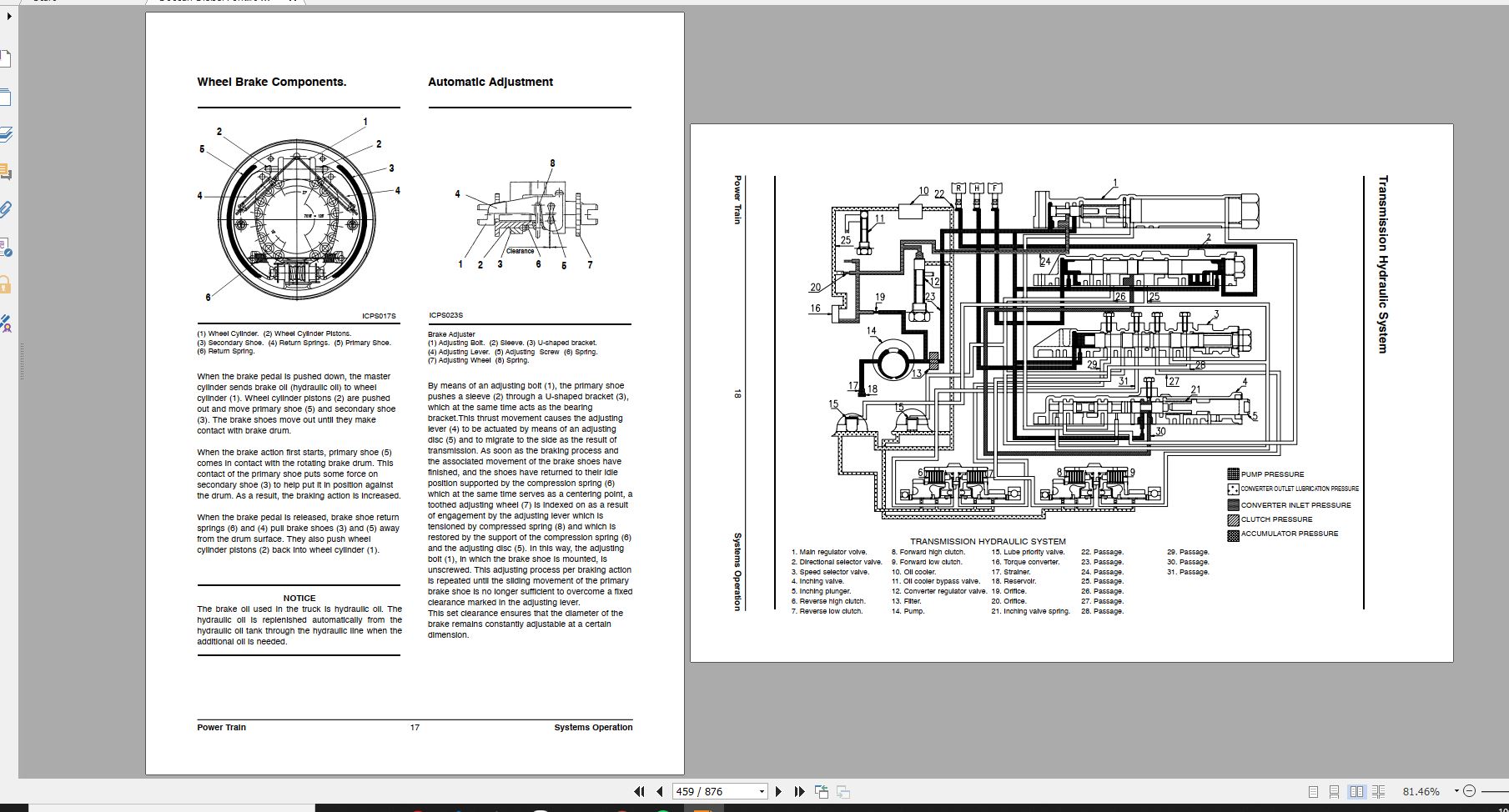 Doosan Dielsel Forklift D35S-2 D40S-2 D45S-2 D40SC-2 D45SC-2 D50SC-2 Electric Schematic, Service ...