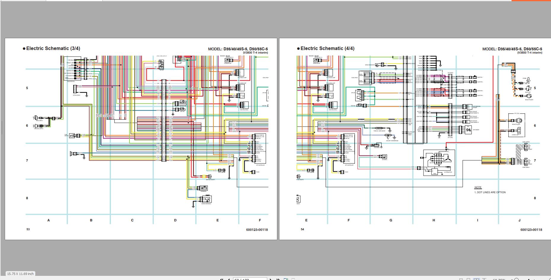 Doosan Forklift B Series D Series G Series Electric Schematic SB4450E