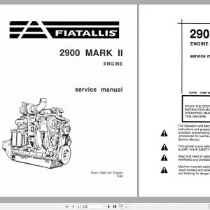 Fiat Allis Engine 8065 Service Manual 73121213