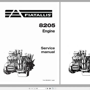 Fiat Allis Engine 8065 Service Manual 73121213