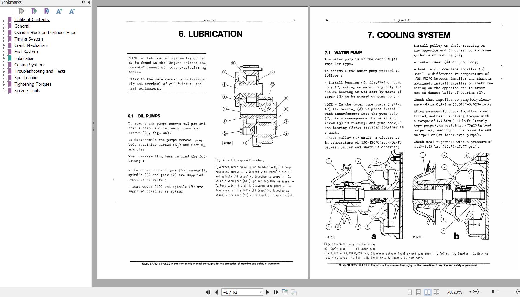 Fiat Allis Engine 8365 Service Manual 60406293