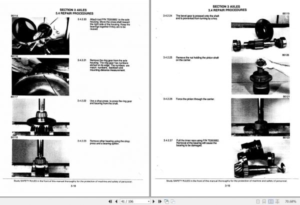 Fiat Allis Motograder FG75 FG85 FG95 Service Manual 73158165
