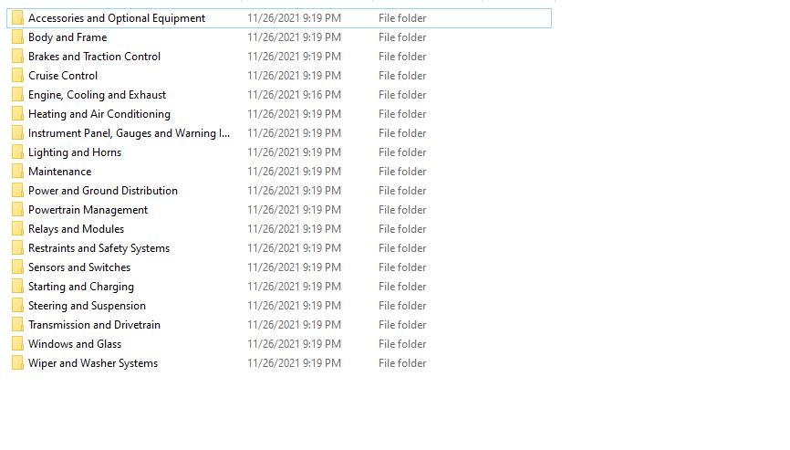 Ford Mustang V8-5.0L Diagrams, Service and Repair Manual 2018