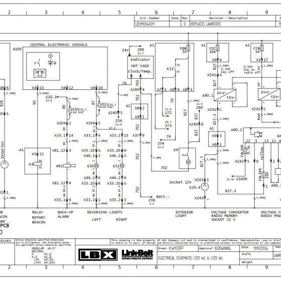 Link-Belt Wheel Loader L120 Electrical Schematic & Hydraulic Schematic