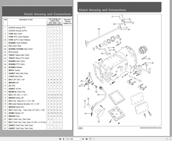 Mahindra Tractor 30 Series Parts Catalogue