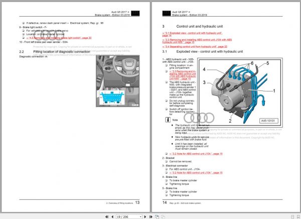 Audi Q5 2017 Workshop Manual