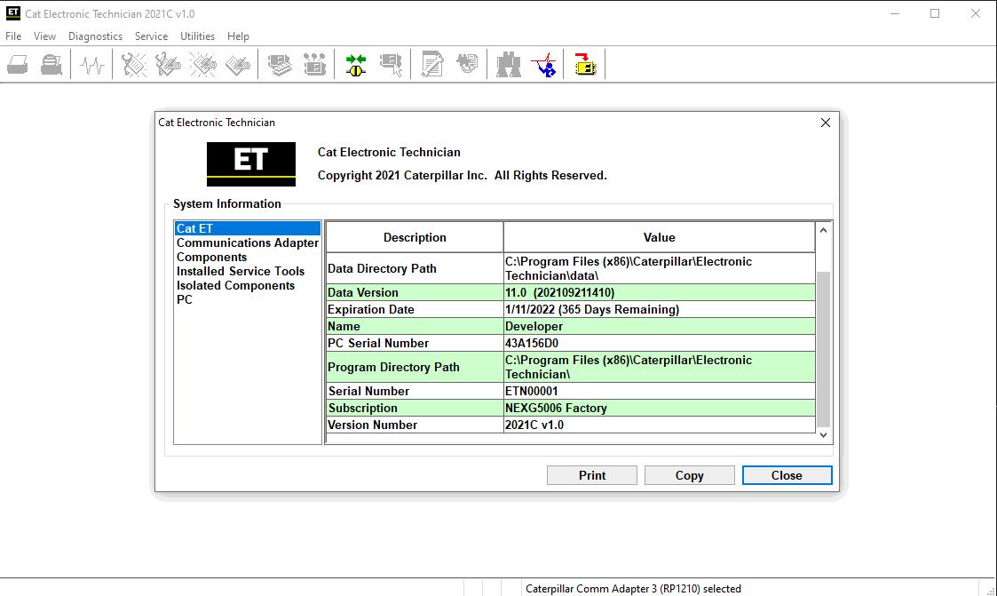 CAT ET 2021C + License Active How To Install Setting Guide