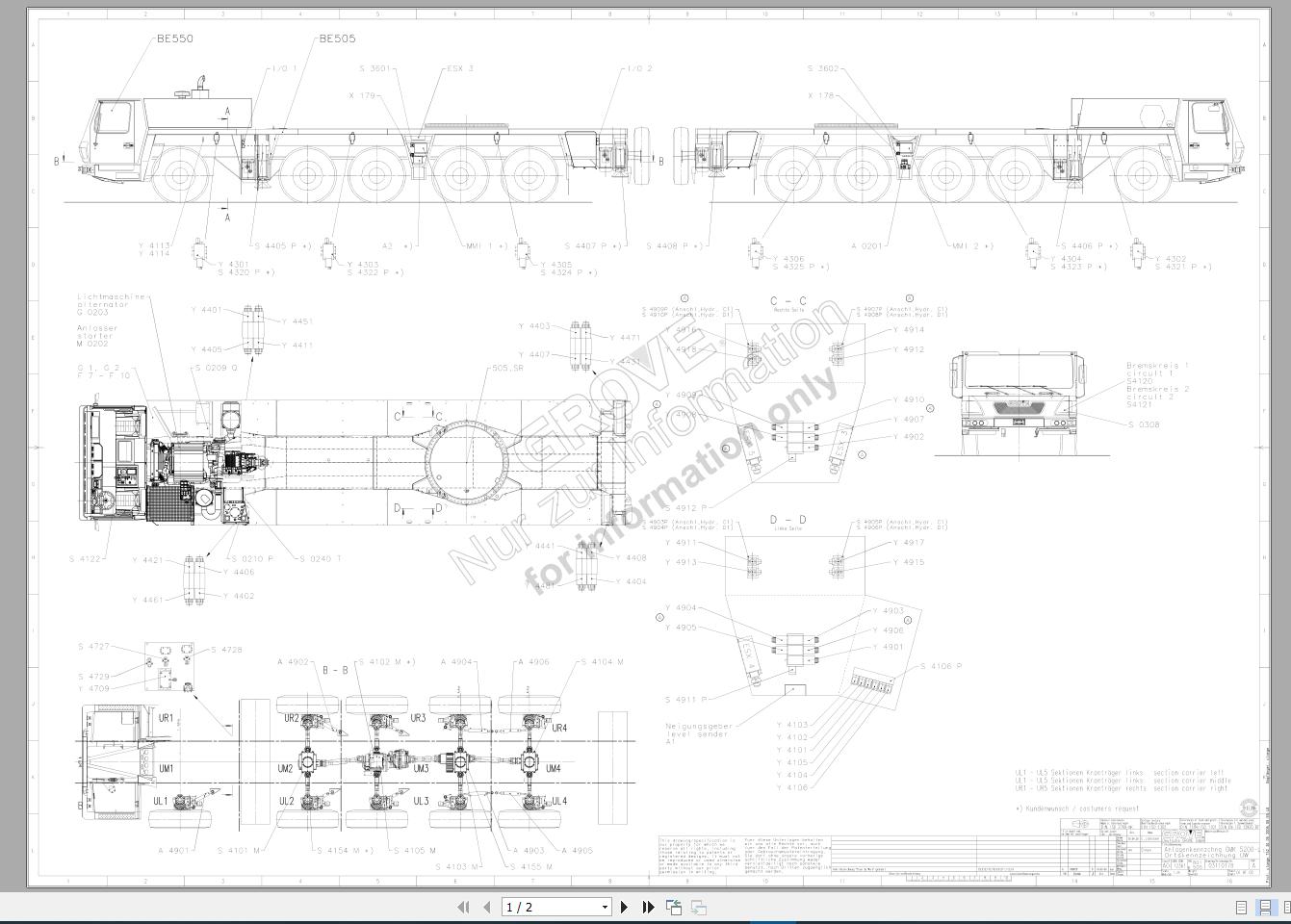 Grove Mobile Crane GMK 5220 220 Ton Training Information Servive Manual ...