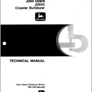 John Deere Crawler Bulldozer JD750 Technical Manual TM1136