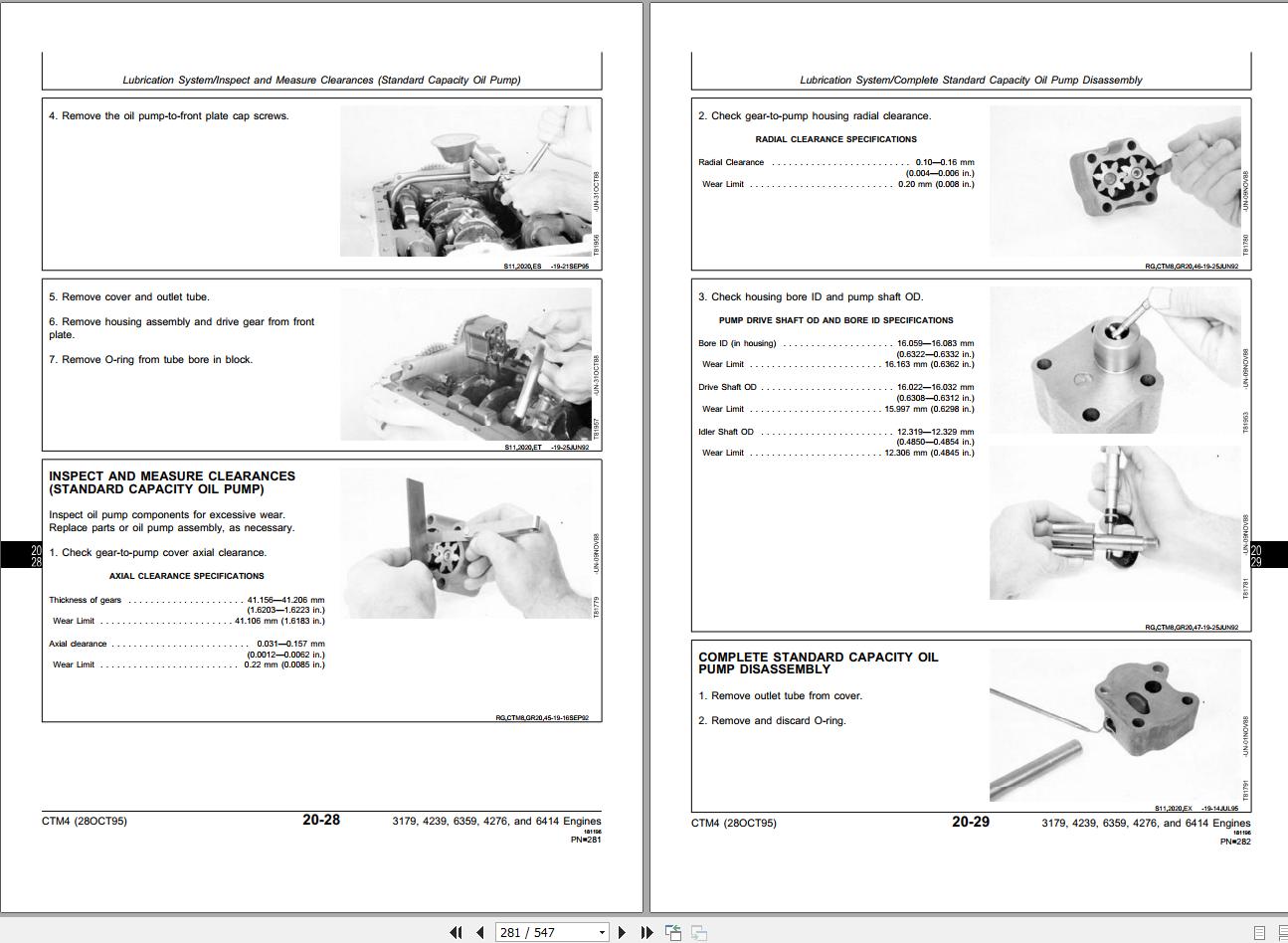 John Deere Diesel Engine Series 300 3179 4329 6359 4276 6414 Technical ...