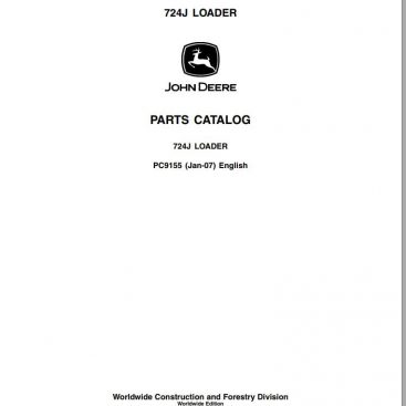 John Deere Loader JD644-B Parts Catalog PC1404