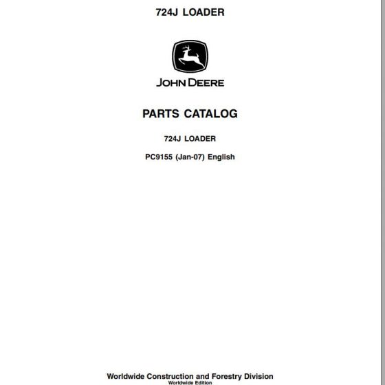 John Deere Loader JD644-B Parts Catalog PC1404