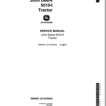 John Deere Tractors 8000 Series Service Manual SM2030