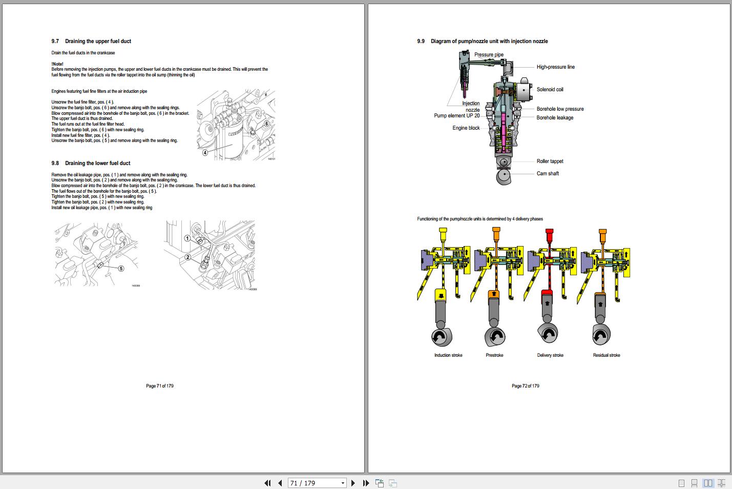 Liebherr Diesel Engine D934 D936 Service Manual 10301429 2006