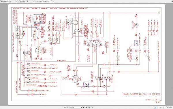 Tigercat 820D L820D Feller Buncher 82011001 - 82012000 Operator's Manuals