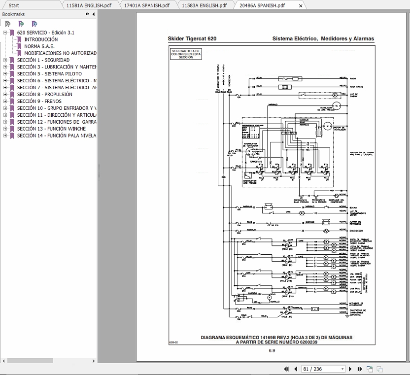 Tigercat Skidder 620 (6200111 - 6200499) Operator & Service Manual