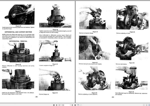 John Deere Clark Hurth Rigid Axles 36R 42R Technical Manual CTM319