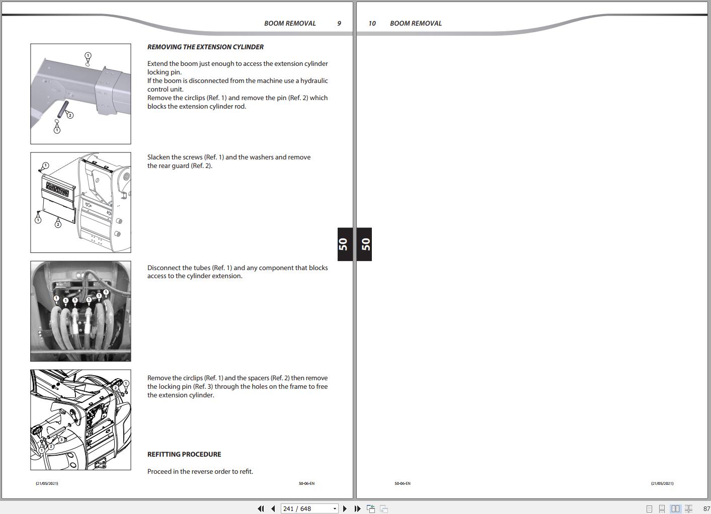 Manitou Telehandler MHT-X 790 MINING 104JD ST3A S1 Repair Manual ...