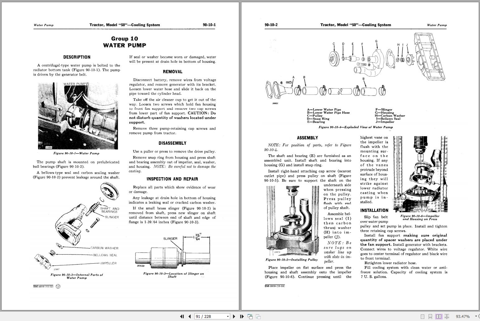 John Deere Tractors Model 50 Series Service Manual SM2010