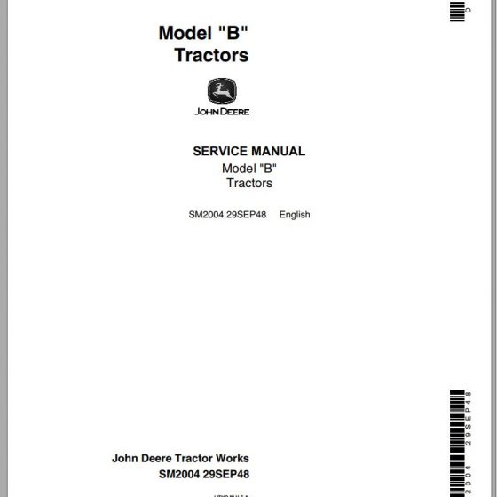 John Deere Tractors Model 50 Series Service Manual SM2010