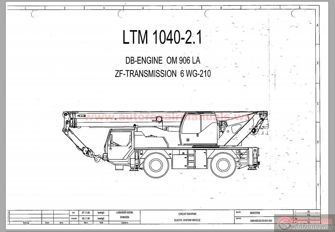 Liebherr LTM 1040-2.1 Service Manual