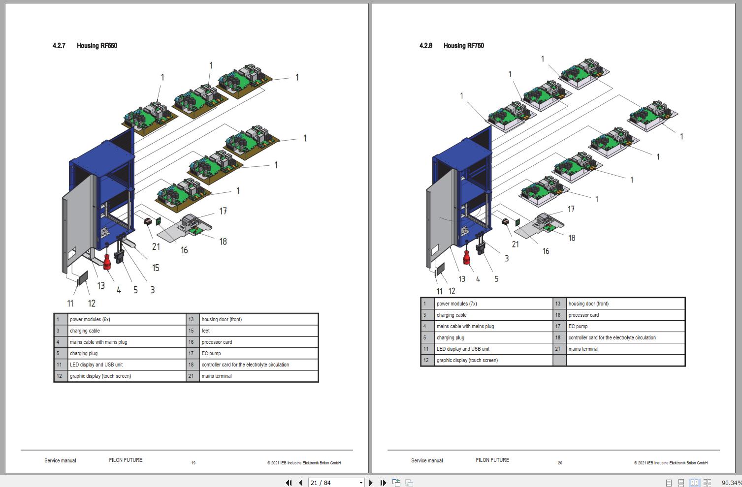 CAT Forklift IEB Battery Charger - Operation & Maintenance Manual, Service Manual EN