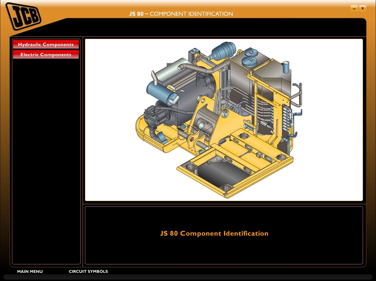 JCB Hydraulic Excavator JS80 JS120 JS140 JS200 JS210 Animation System ...