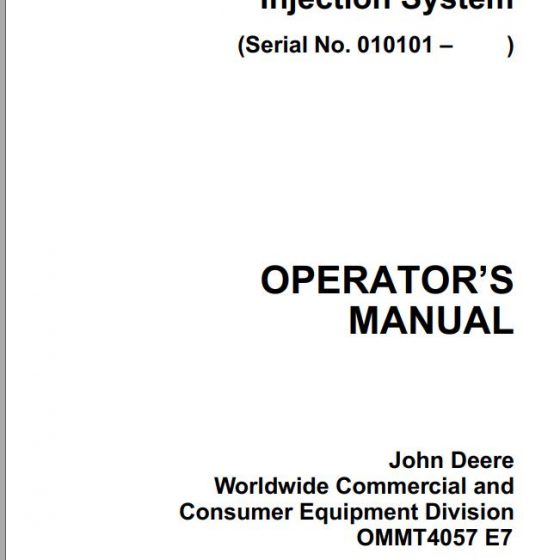 John Deere Rotary Broom 51-Inch SN 010001 Operator's Manual OMM123322 I5