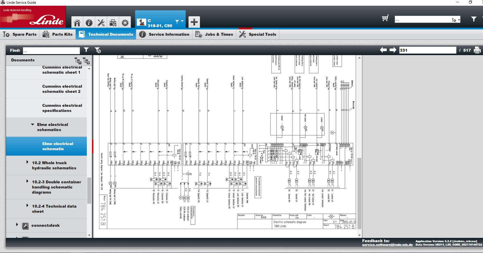 Linde Spare Parts Catalog Service Information Program Linde Service ...