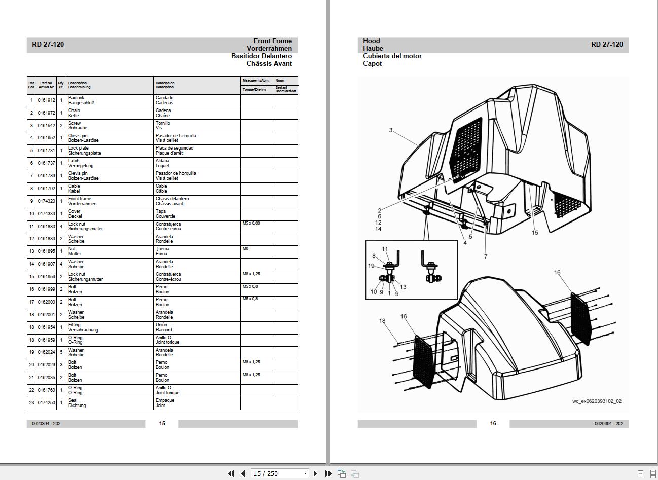 Wacker Neuson Tandem Roller RD27 Operator's Manual, Service Manual ...