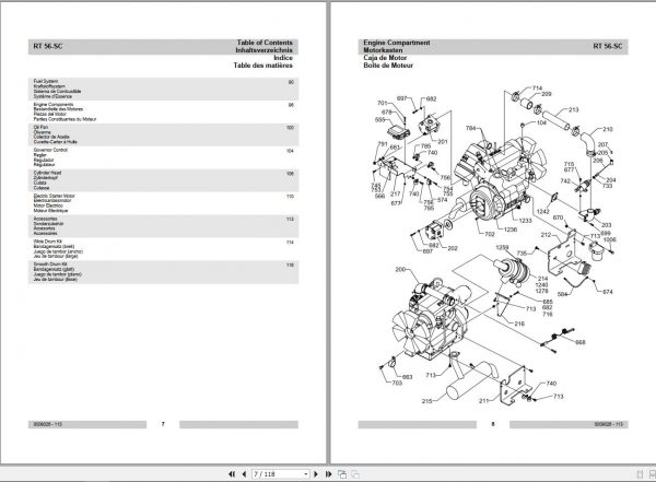 Wacker Neuson Trench Roller RT 56-SC Operator's Manual, Service Manual ...