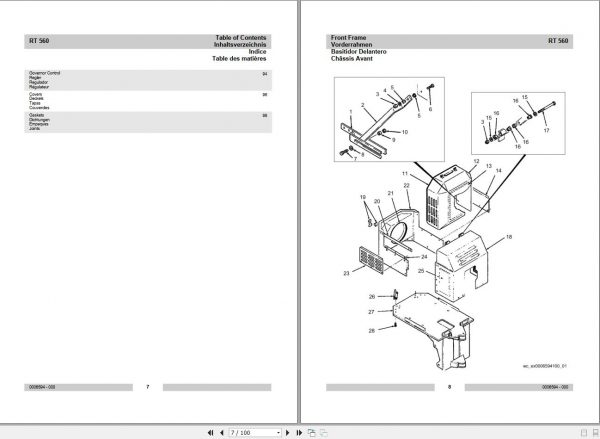 Wacker Neuson Trench Roller RT 560 Operator's Manual, Service Manual ...