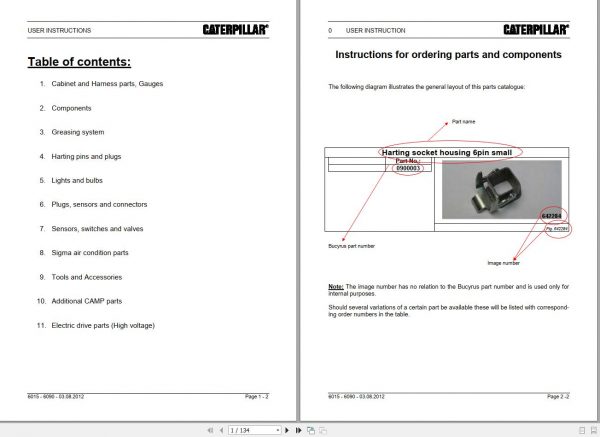CAT Electric Spare Parts Catalog