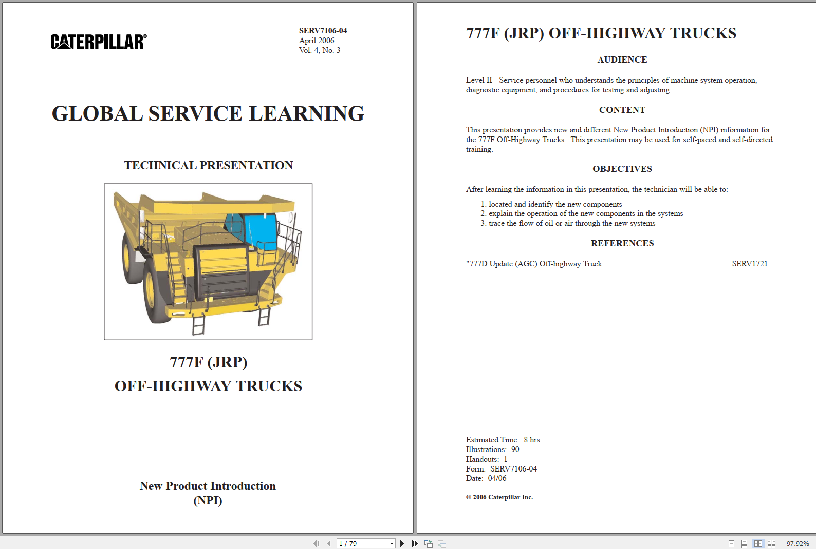 CAT Heavy Equipment Service Training Collection