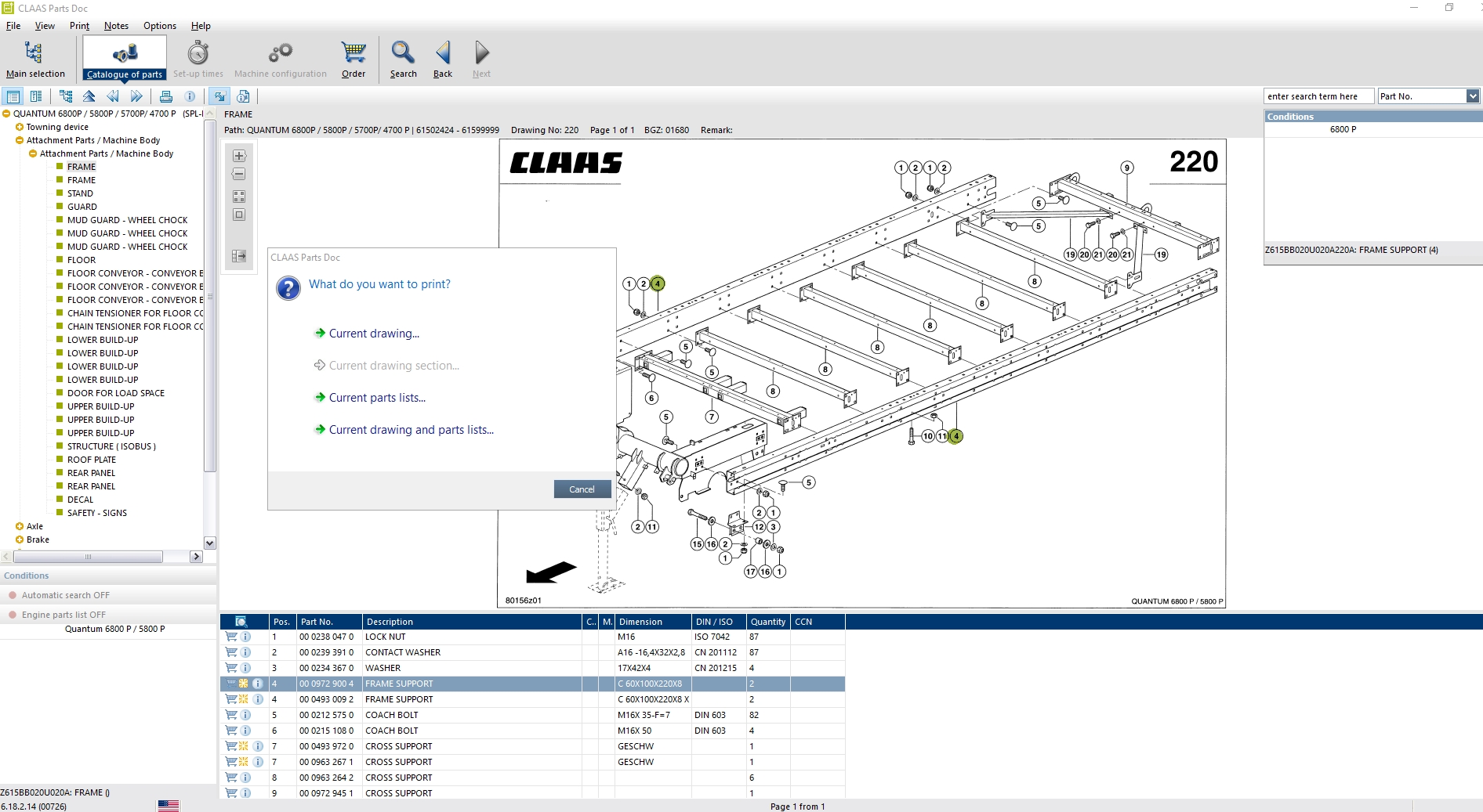 Claas Spare Parts Program Parts Doc 2.2 05.2022 726