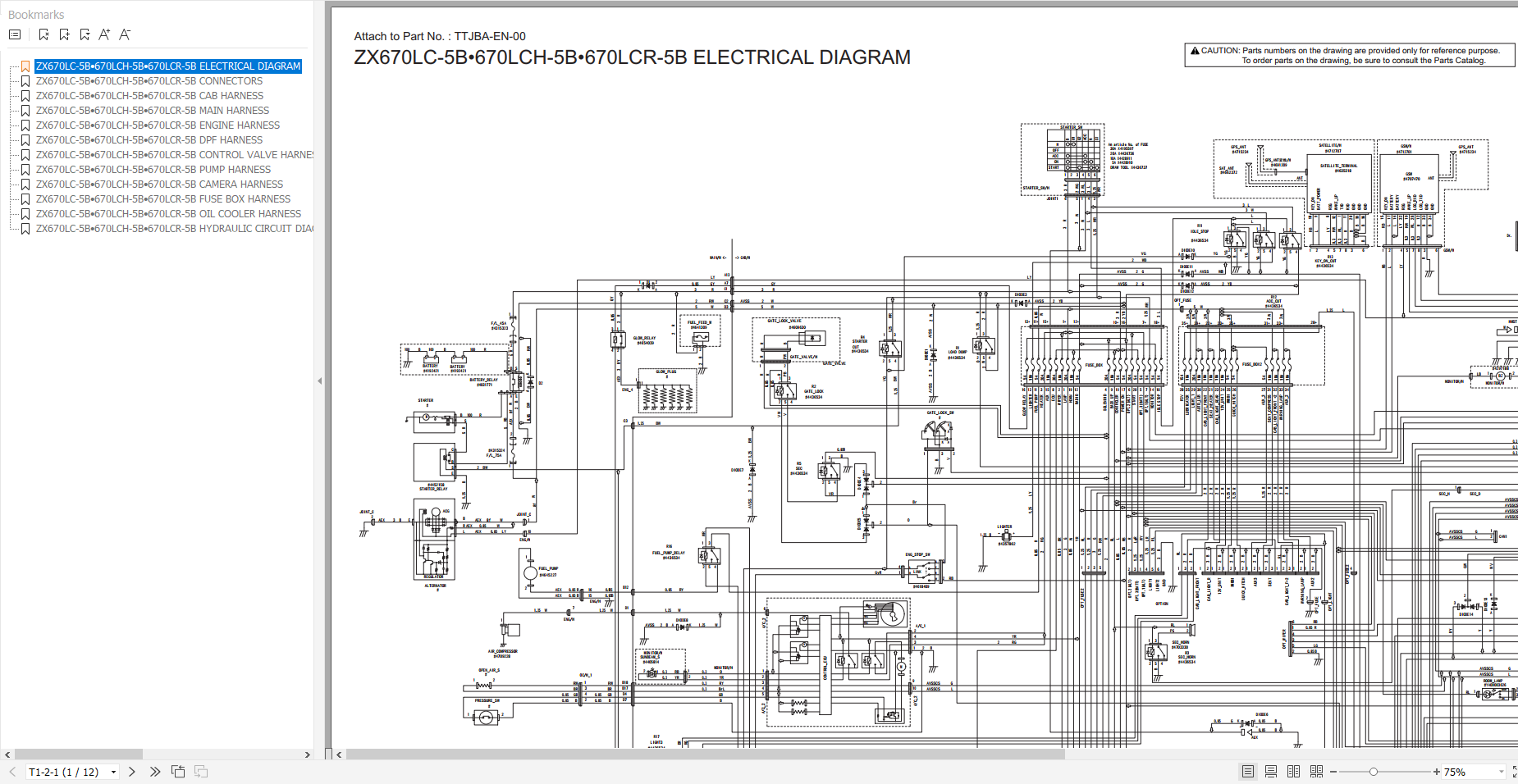 Hitachi Hydraulic Excavator ZX Series 2022 Technical Manual Part ...