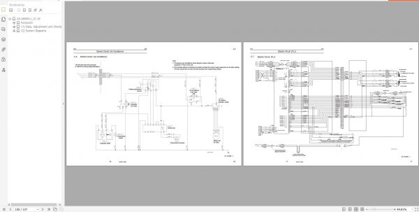 Tadano All Terrain Crane GA-3600N-1 GA3600N-1 GE5001 Service Manual Circuit Diagram
