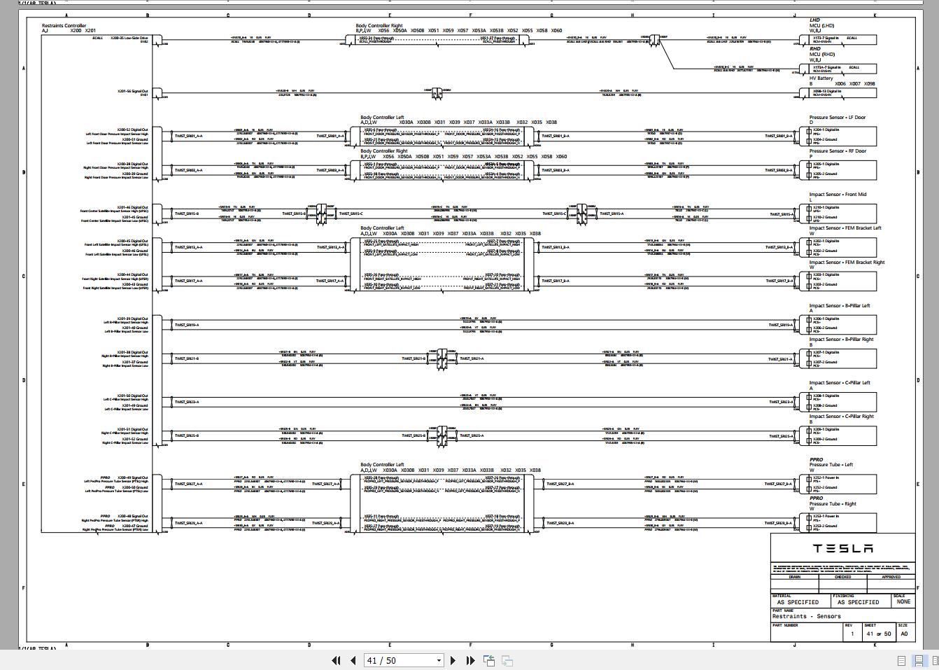 Tesla Model 3 Model S Model X Model Y Roadster 2022 Service Part Manual ...