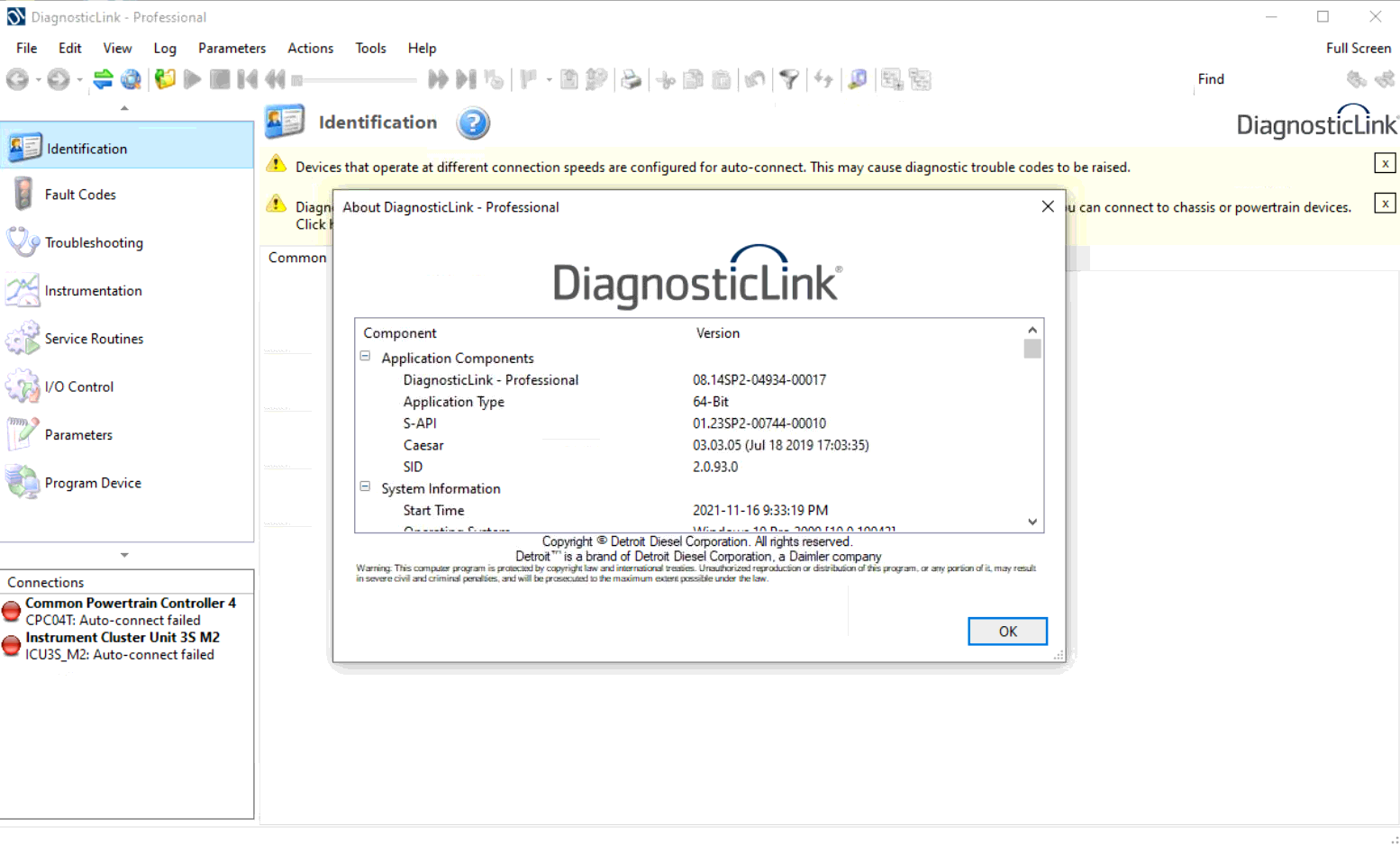 Detroit Diesel DDDL 8.15 Calibration Tool 4.5 Diagnostic Link 6.50 DDEC ...