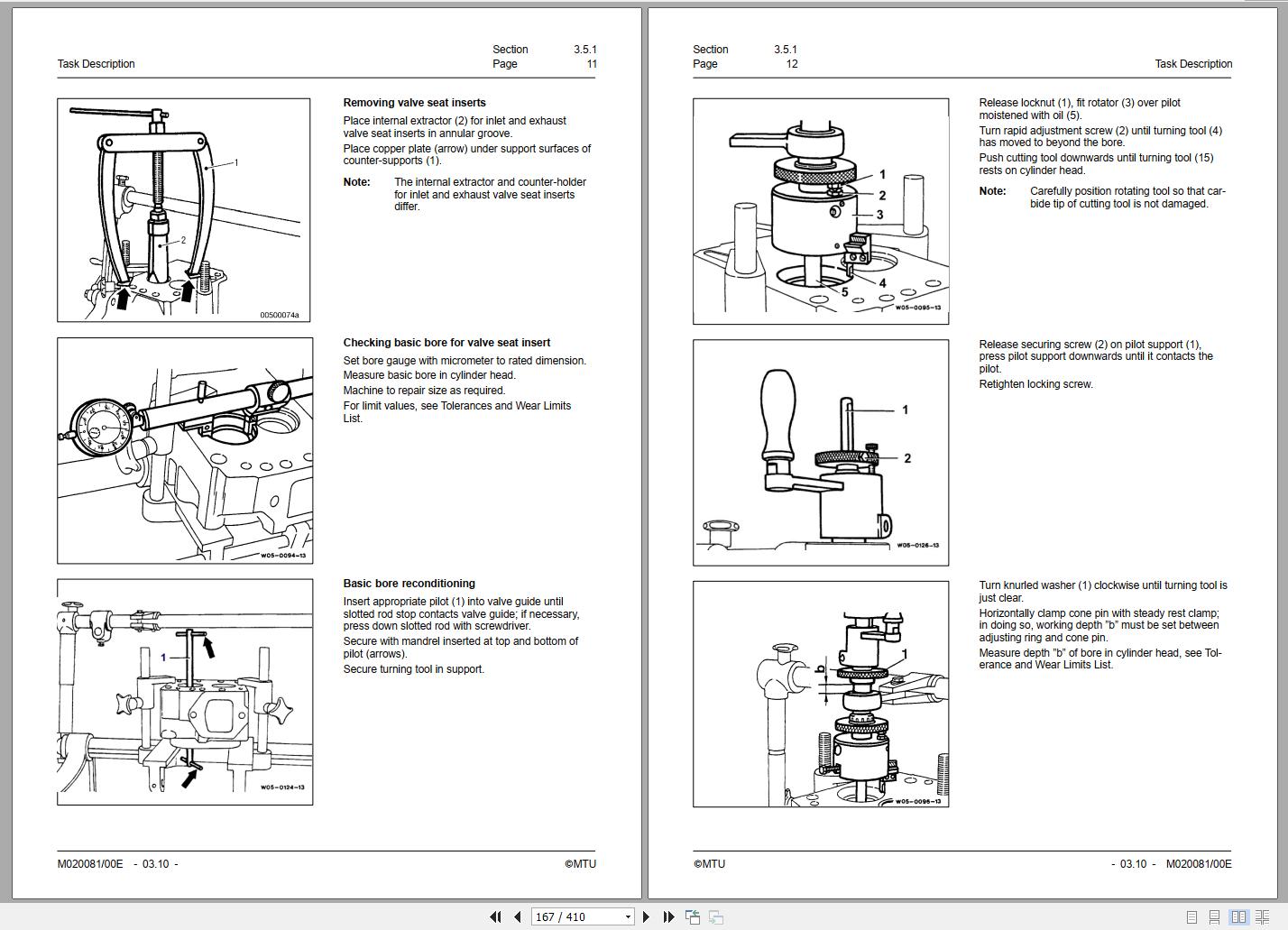 MTU Diesel Engine 12V 183 TE94 Maintenance Manual M020081 00E 2004