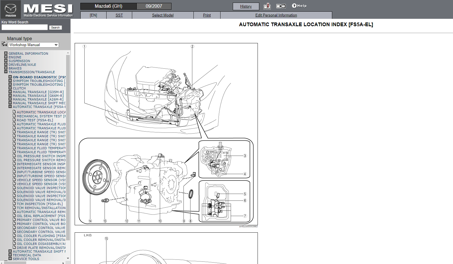 Mazda Electronic Service Information MESI Model Collection CD