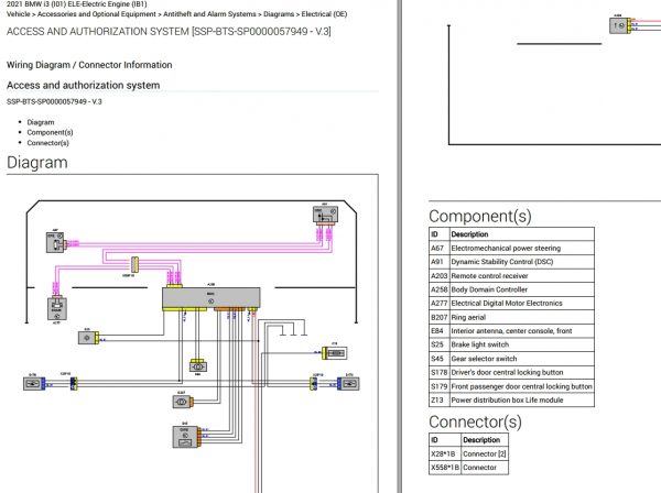 BMW i3 2021 (I01) ELE-Electric Engine (IB1) Electrical Wiring Diagram