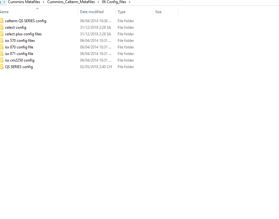 Cummins METAFILES 52GB ECFG E2M SCREEN CBF Config Delete FILES Update ...
